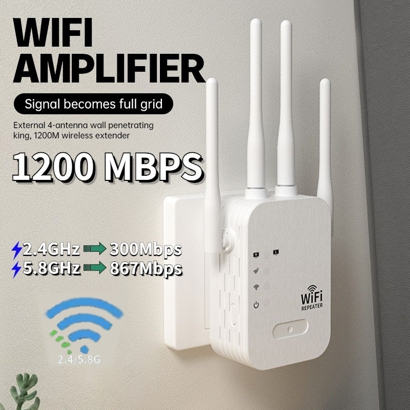 เครื่องขยายสัญญาณ WIFI Extension Wireless WIFI Range 300M 5G Repeater ...