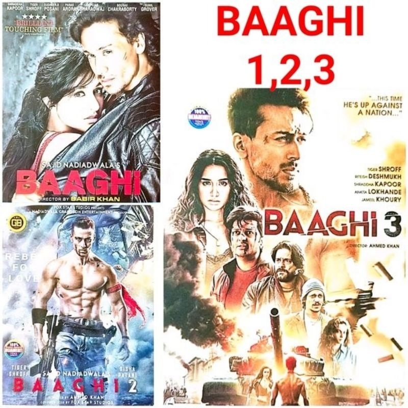 Baaghi Indian Movie Cassette-Indian ACTION Movie-Indian Movie Cassette ...