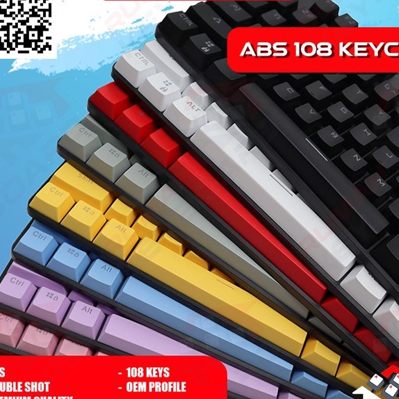 ประหยัด KEYCAP KEYS OEM PROFILE ABS DOUBLE SHOT 1 KEYS คีย์บอร์ด ...