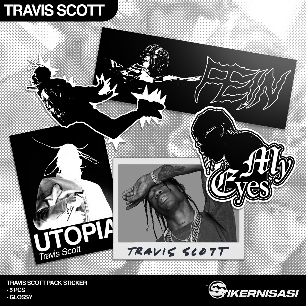 สติ๊กเกอร์ Travis Scott Fan Made | Shopee Thailand