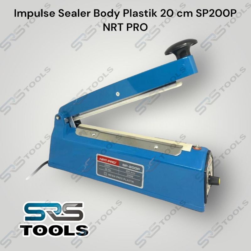 Mesin Nrt PRO SP 200p ไฟฟ้า Impulse Sealer PVC 20 ซม./ความร้อนเครื่องมือพลาสติก Body Press ...