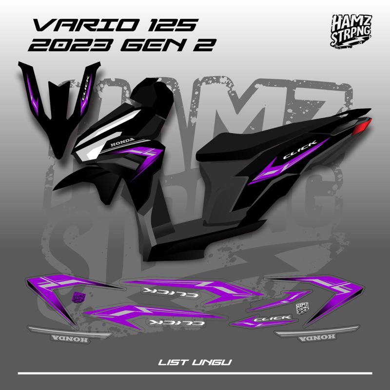 Vario Gen 2 Transparent Striping 125 2024 คลิก HITS | Shopee Thailand