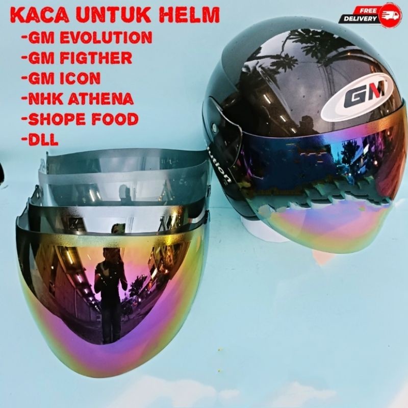 หมวกกันน็อคกระจก GM EVOLUTION GM FIGHTER GM ICON/KORAN PREMIUM ORIGINAL PNP Helmet GIX | Shopee ...