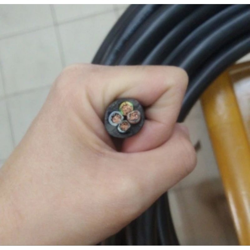 Hitam NYY Power Cable 4 x 2.5 mm2 SUPREME Black NYY Wire 4x2.5 mm2 0.6 ...