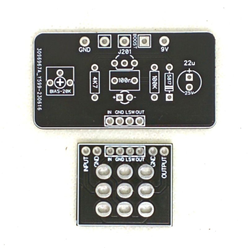 T-audio PCBFX-004 อ้างอิงจาก JHS Minibomb Mini Jfet Boost Guitar Effect ...