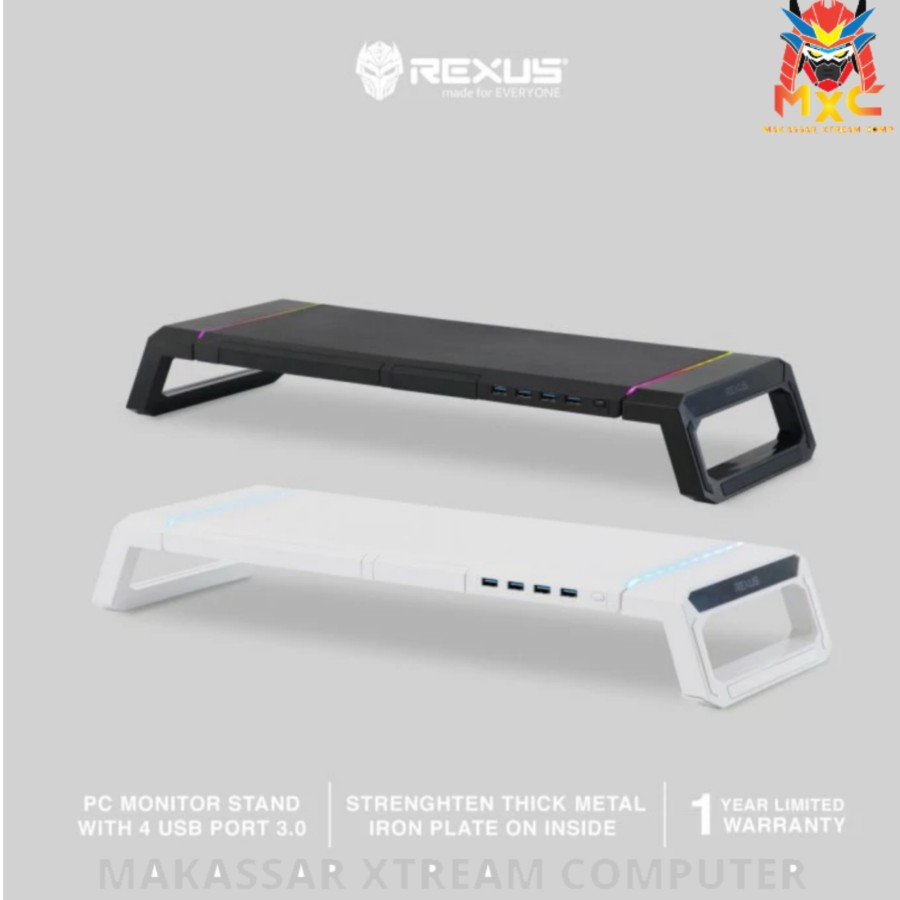 REXUS MONITOR STAND TRANT FP03 พอร์ต USB 3.0 4 พอร์ต | Shopee Thailand