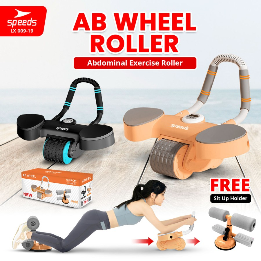 Ab Wheel Ab Roller Plank Trainer ลูกกลิ้งซิทอัพหน้าท้อง SPEEDS | Shopee ...