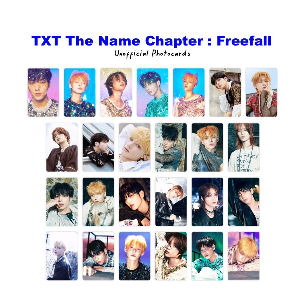 โฟโต้การ์ด TXT The Name Chapter: Freefall ไม่มีทางการ 25 ชิ้น | Shopee ...