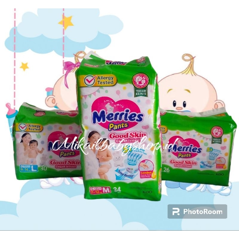 Merries GOOD SKIN S40||M34||L30|Xl26 | Shopee Thailand