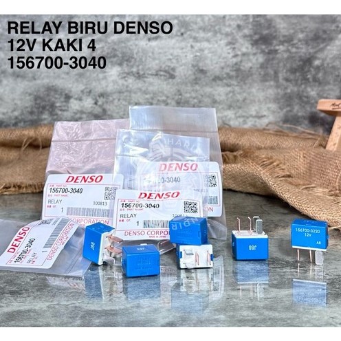 รีเลย์ Denso 4-Pin Foot Blue 12V | Riley Ac Universal Avanza Xenia Jazz ...