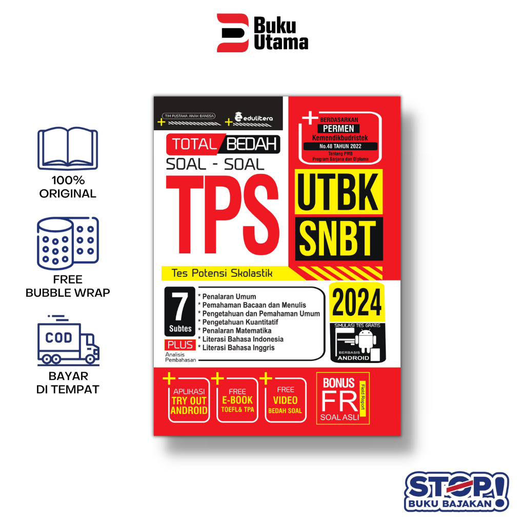 หนังสือผ่าตัดทั้งหมด - TPS UTBK SNBT 2024 Questions (Scostic Potential ...