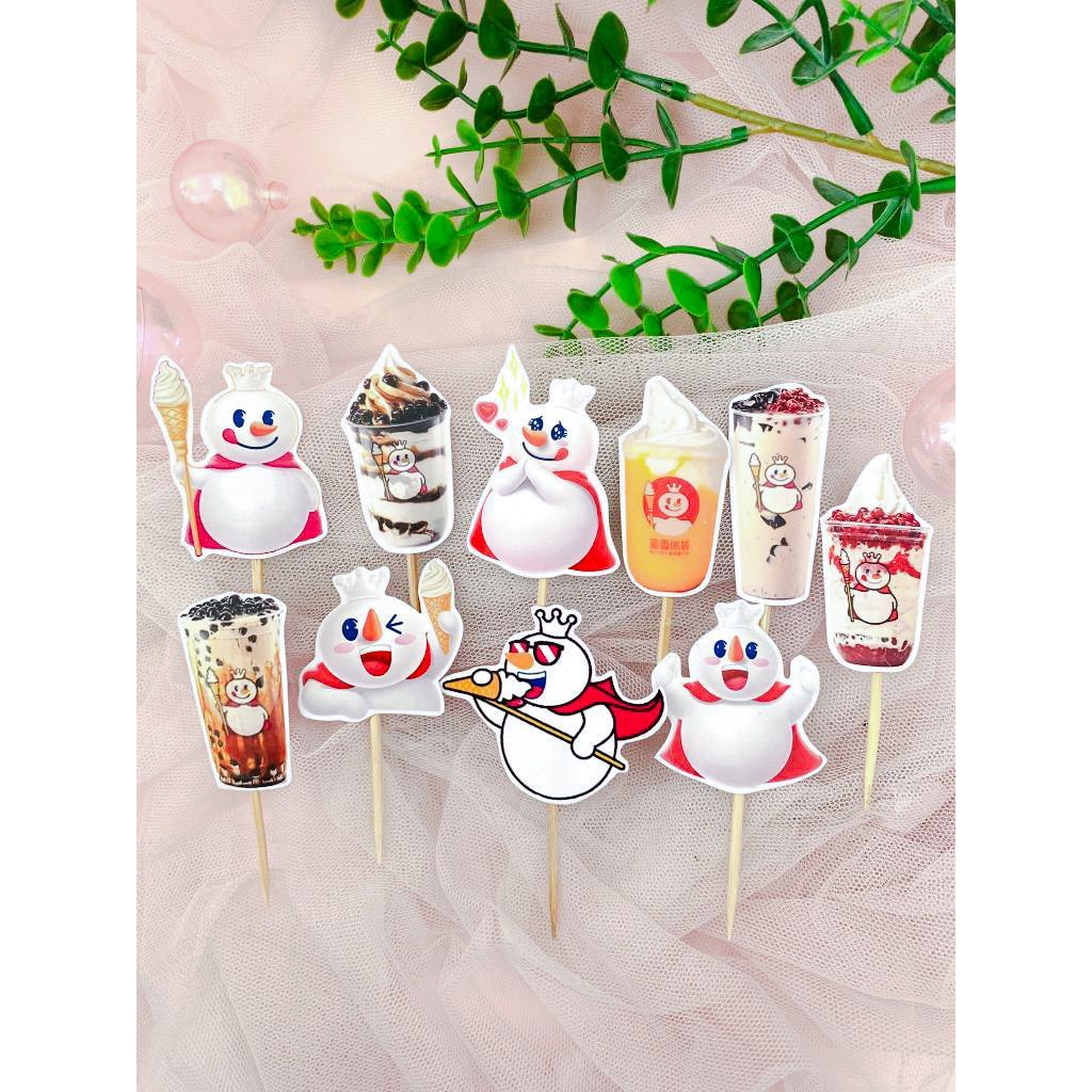 JT - ไอศกรีม Mixue - Cupcake Topper / ตกแต่งเค้กคัพเค้กวันเกิด | Shopee ...