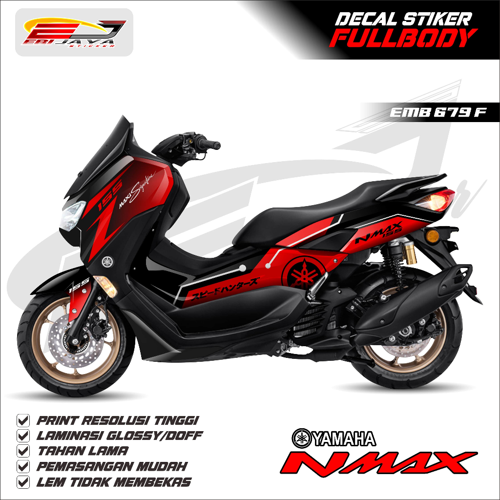สติกเกอร์ NMAX FULL BODY Variation FREE CUSTOM-Sticker DECAL FULL BODY ...