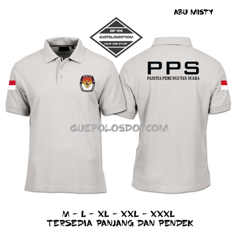 เสื้อโปโล PPS Polling Committee Abbreviation - Poloshirt PPS - Kaos PPS ...