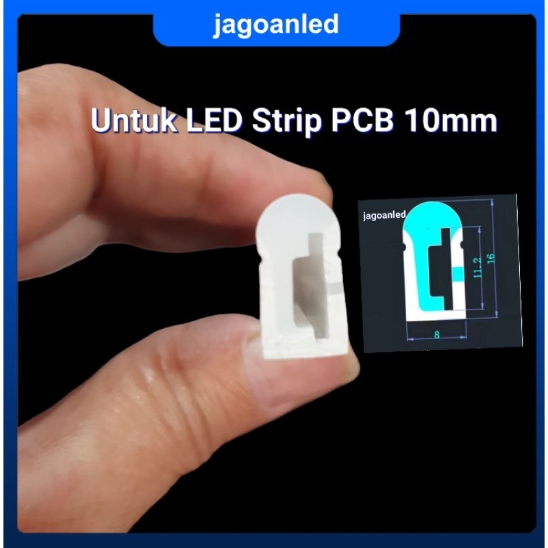 LED Eyebrow Hose pcb 10 มม.ยางแขนหลอดซิลิโคน LED strip protector 8x16 ...