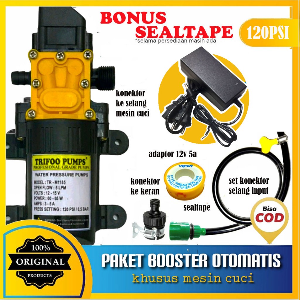 Mesin Booster PUMP Package To เครื่องซักผ้า - TRIFFO PUMP เปิดปิด ...