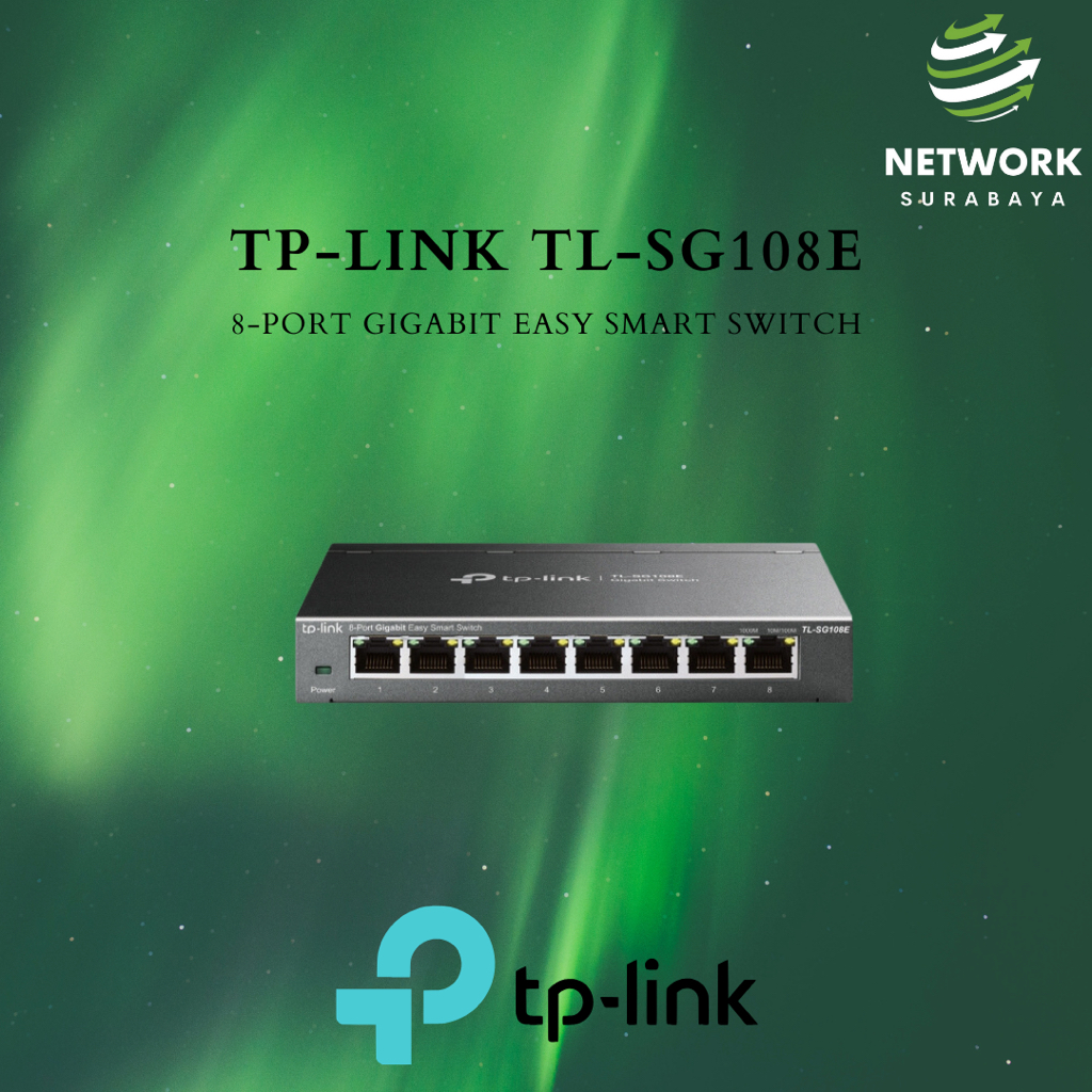 Tp-link TL-SG108E เคสโลหะ 8 พอร์ต Gigabit Easy Smart Switch | Shopee ...