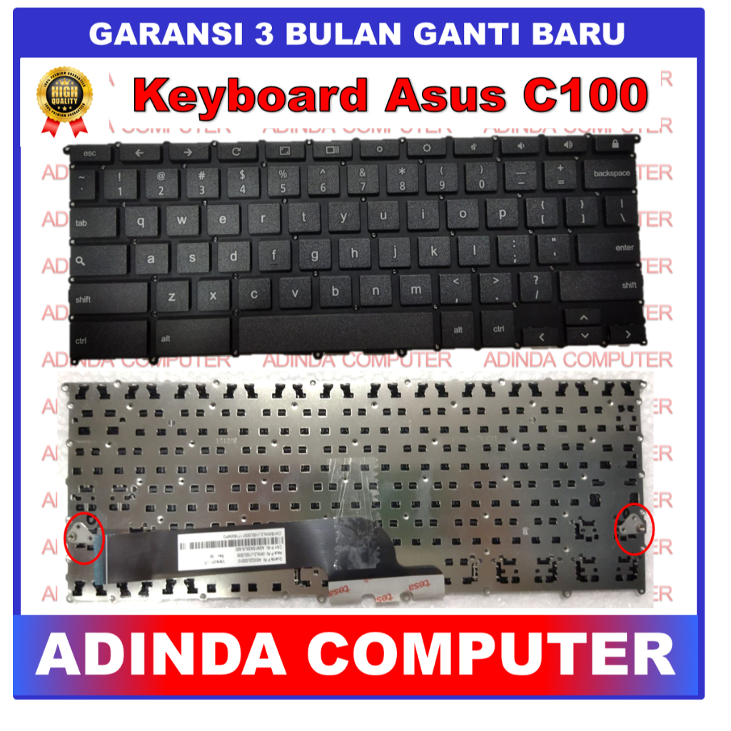 Asus Chromebook Flip C100 C100p C100pa คีย์บอร์ดสีดํา | Shopee Thailand
