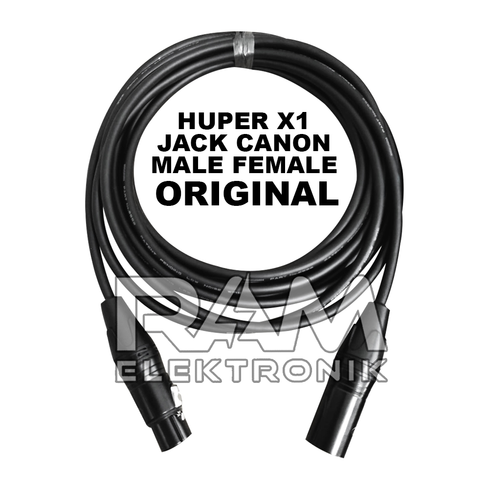 Mic Huper X1 / X-1 Jack XLR Male To Socket Female Cable 3 เมตร ORIGINAL ...