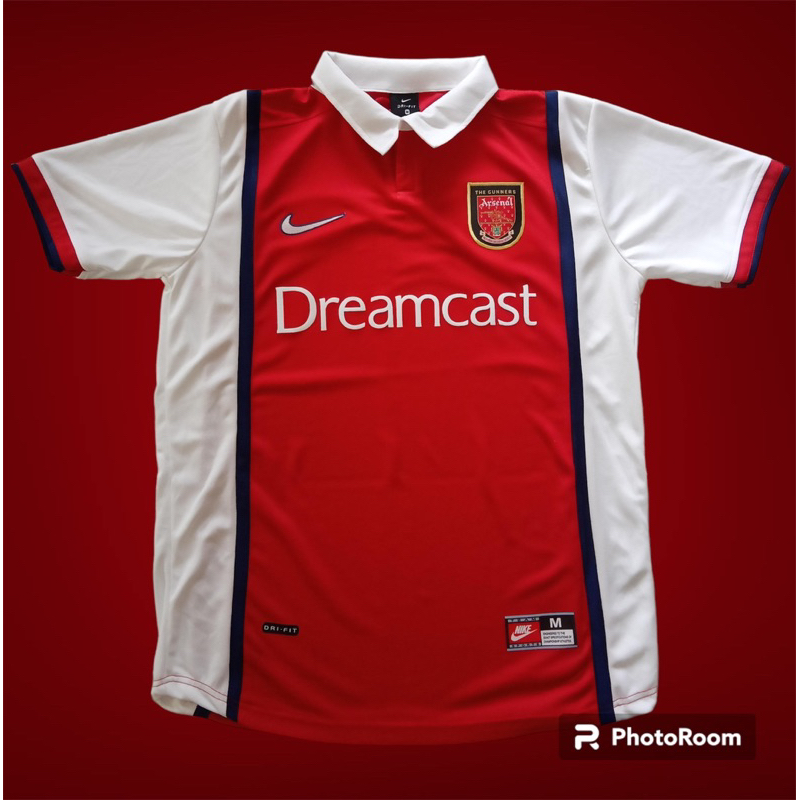 Arsenal home 99 Dreamcast Retro Jersey/ Casualshirt/Vintage ...