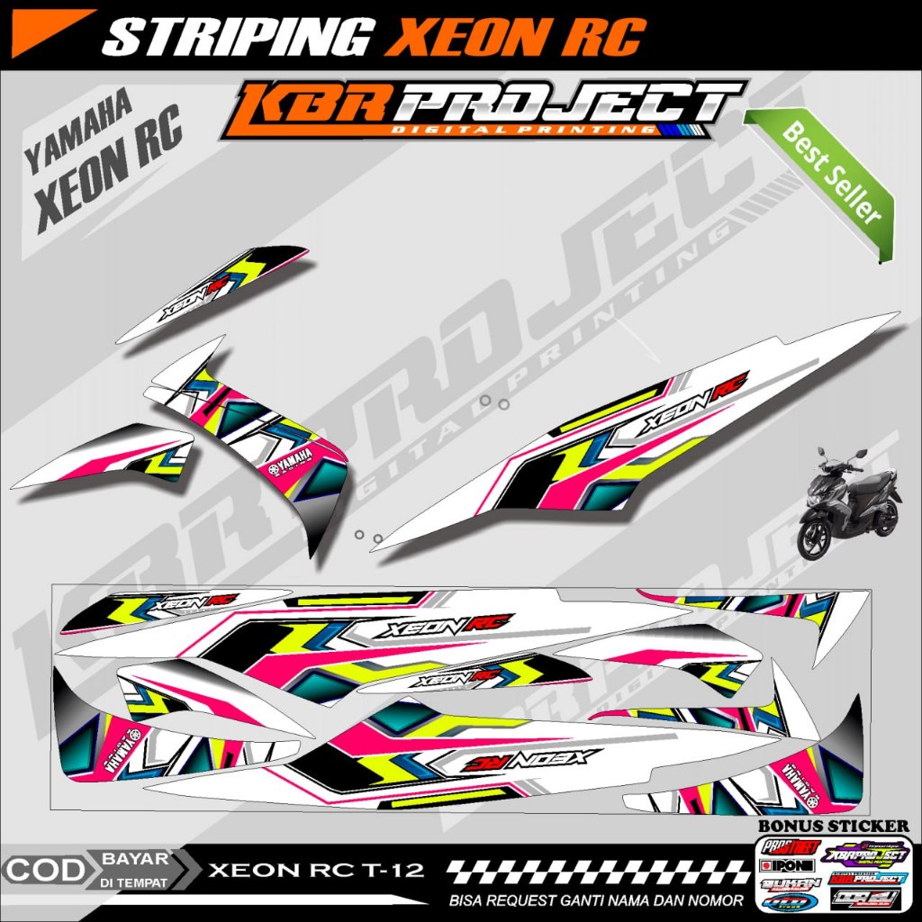 XEON RC PREMIUM STRIPING สติ๊กเกอร์ COOL MOTORCYCLE LIS VARIATIONS OF ...