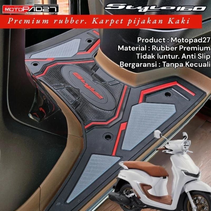 Honda STYLO 160 2024 FOOTSTEP CARPET | Shopee Thailand