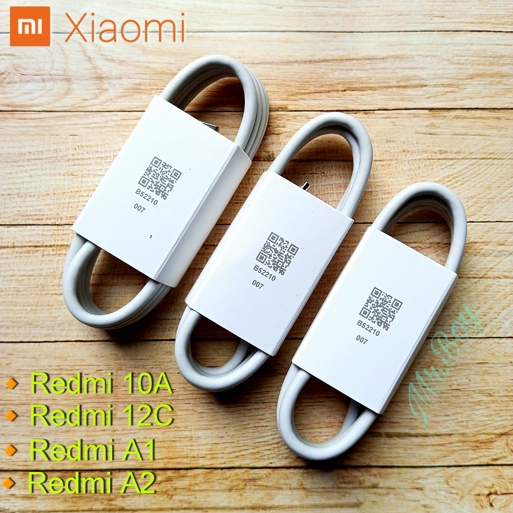 สายชาร์จ Micro Usb ของ Xiaomi ของแท้ ถอด Redmi 10A, 12C, A1, A2 ...