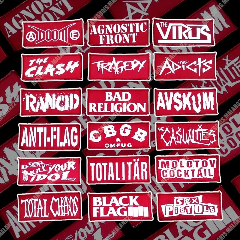 Punk Rock Metal Hardcore Underground Music Band Screen Printing Emblem ...