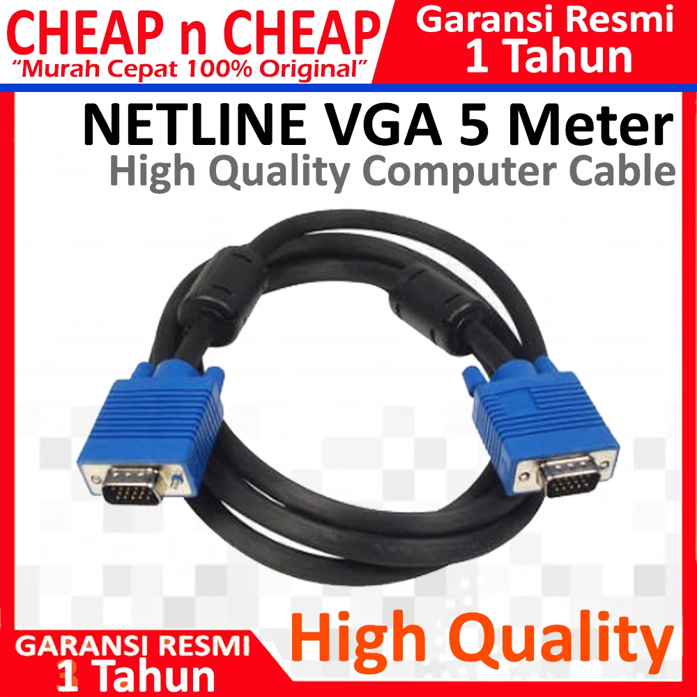 สายเคเบิล Vga 5 เมตร คุณภาพสูง 5 เมตร | Shopee Thailand