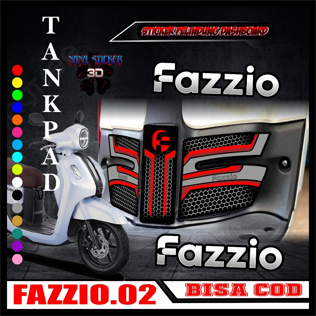Decal Tankpad YAMAHA FAZZIO Protective Dashboard Tankpad (body ...