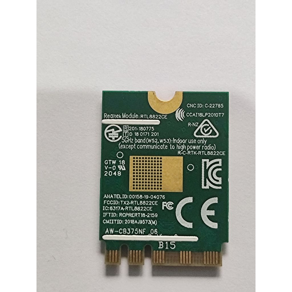 Realtek rtl8822ce Wifi card Wifi 5, Bluetooth 5.0 มือสองปกติ 100% ...