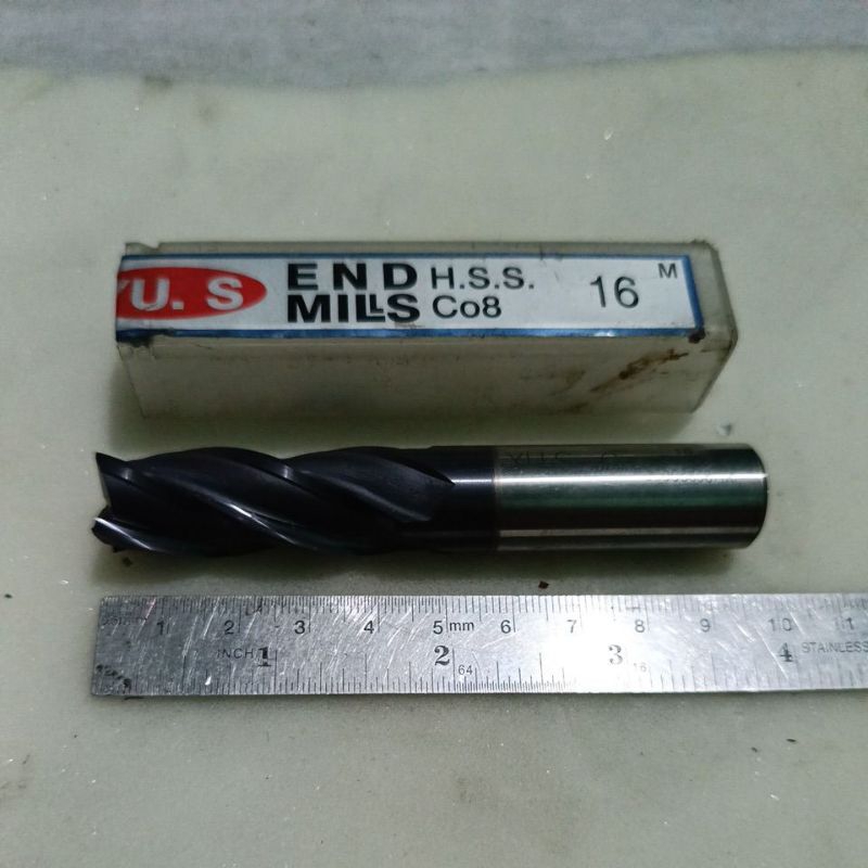Endmill HSS co8 16 มม. 4f SUS taiwan | Shopee Thailand