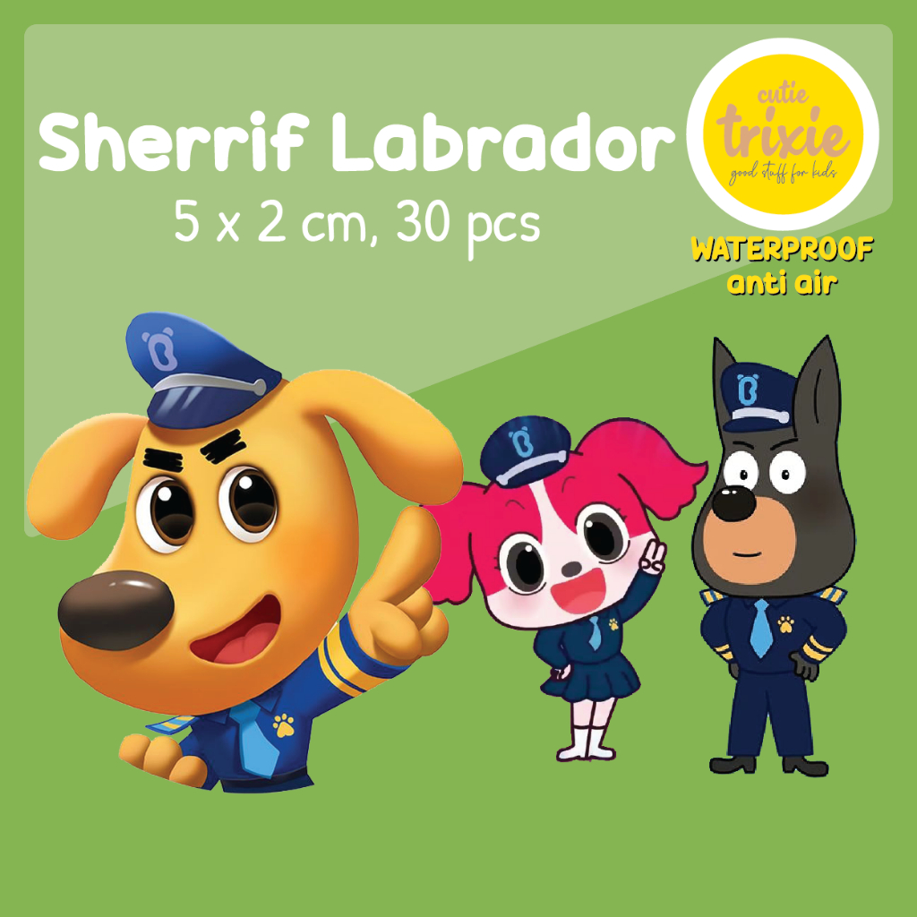 สติ๊กเกอร์ป้ายชื่อเด็ก Sherrif Labrador | Shopee Thailand