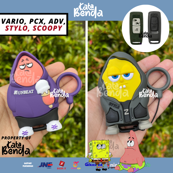 Spongebob PATRICK Scoopy Remote Cover 2024/Styrofoam/PCX/ADV/Vario 160 ...