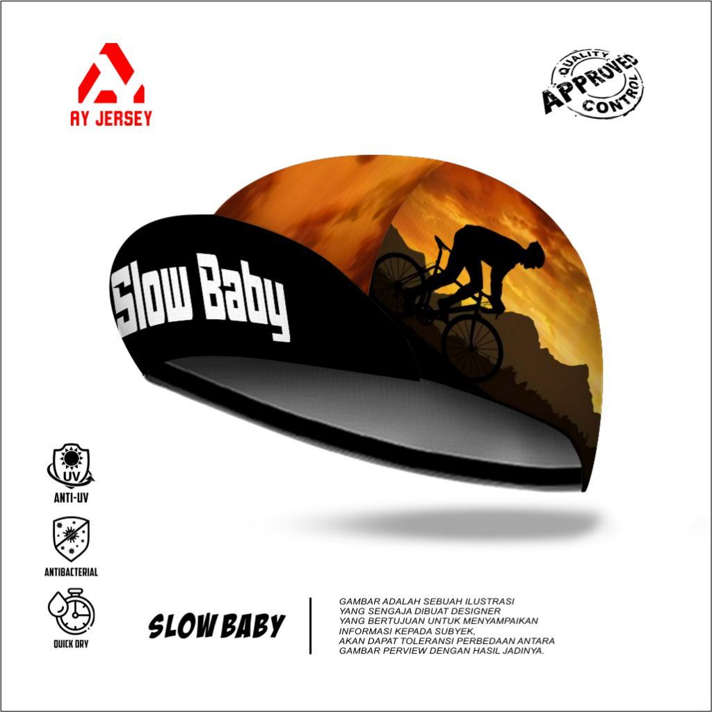 หมวกปั่นจักรยาน SLOW BABY | หมวกวิ่ง BIKE | Shopee Thailand
