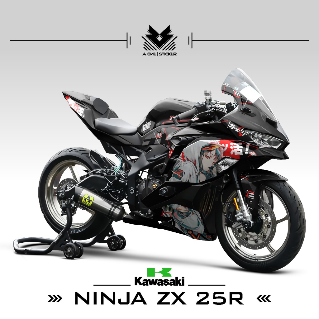 Semifull NINJA ZX25R STRIPING MOTIF 8 / NINJA / ZX25R / สติ๊กเกอร์ ...