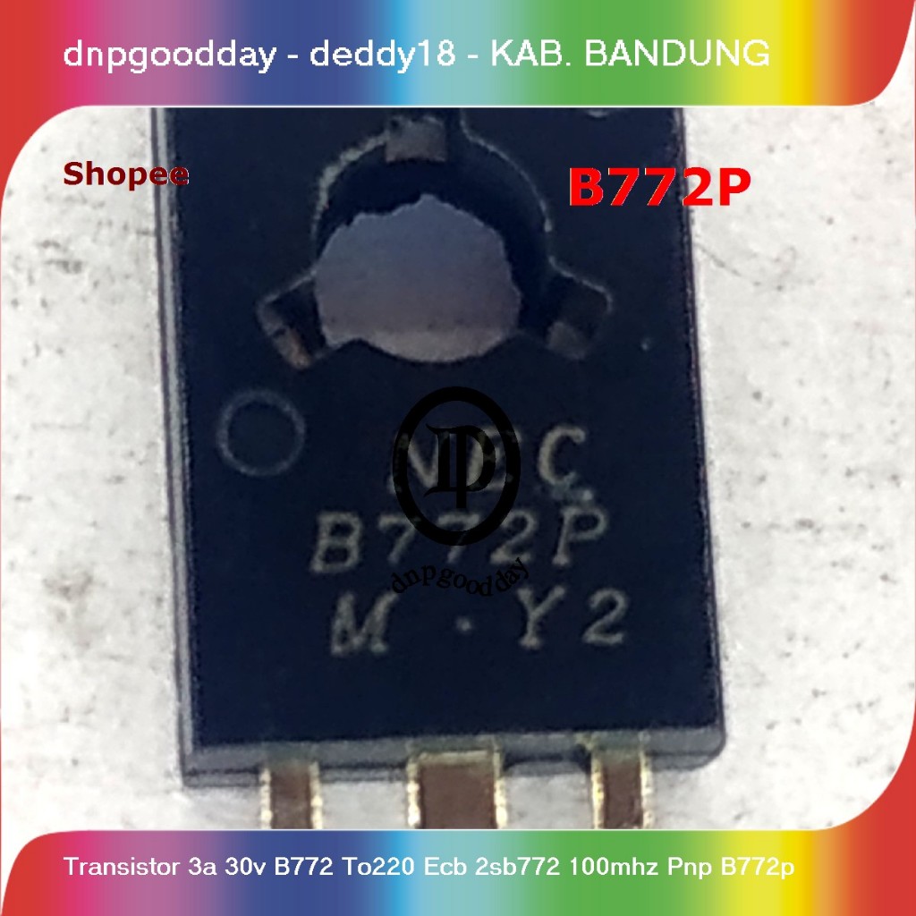ทรานซิสเตอร์ 3a 30v b772 to220 ecb 2sb772 100mhz pnp b772p | Shopee ...