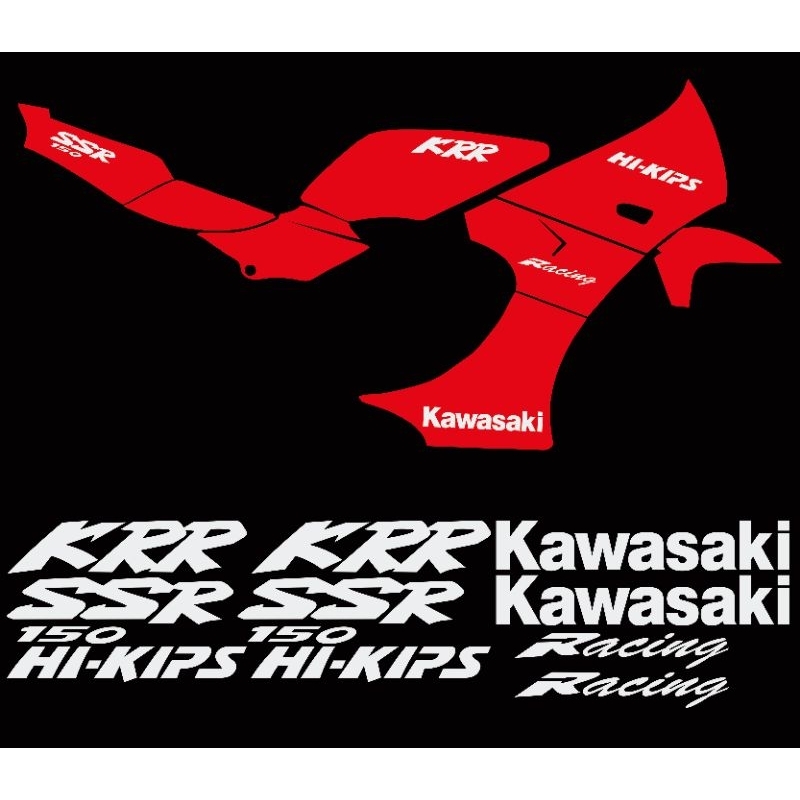 Ninja SSR krr striping//Ninja SSR 150 Ninja r striping//SSR สติ๊กเกอร์ ...
