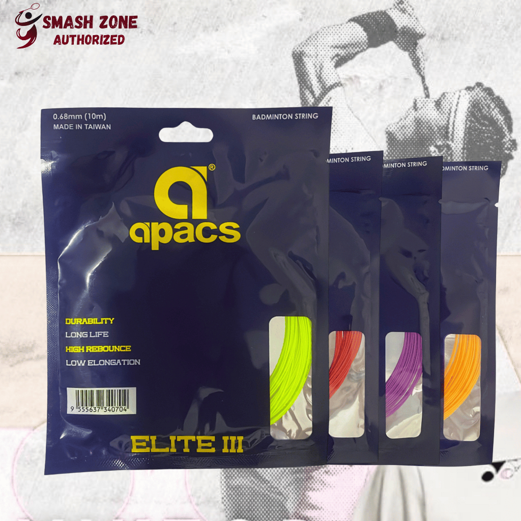Apacs Elite III แบดมินตัน String Original แบดมินตัน String ไม้แบดมินตัน ...