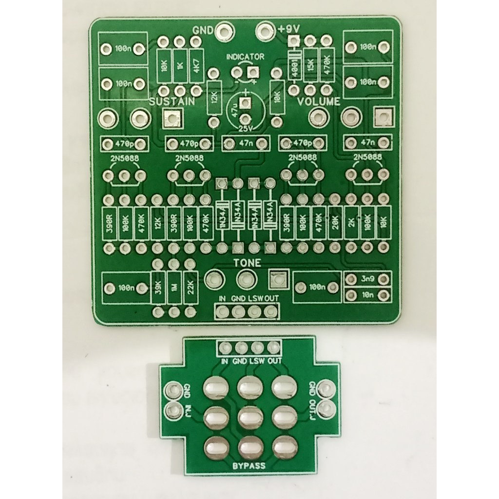 T-audio PCBFX-186 ตาม Big Muff Pi รัสเซียรุ่น Fuzz กีตาร์ Stompbox PCB ...