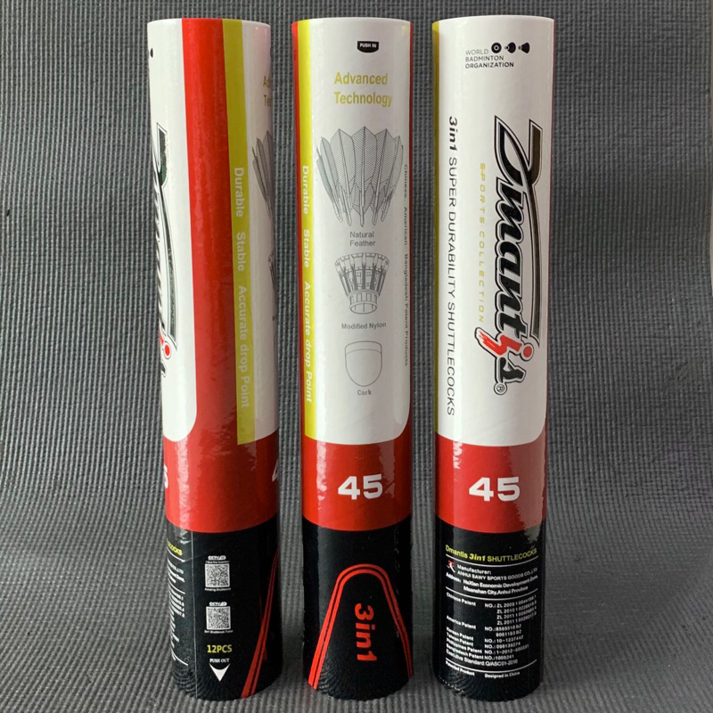 ลูกขนไก่ Dmantis 45 3 in 1 ไก่แบดมินตัน DIMANTIS | Shopee Thailand