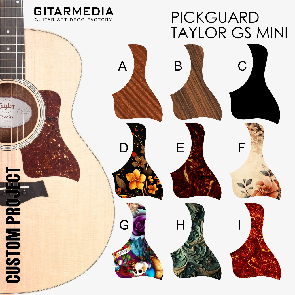 Taylor gs mini Guitar pickguard taylor 3/4 | Shopee Thailand