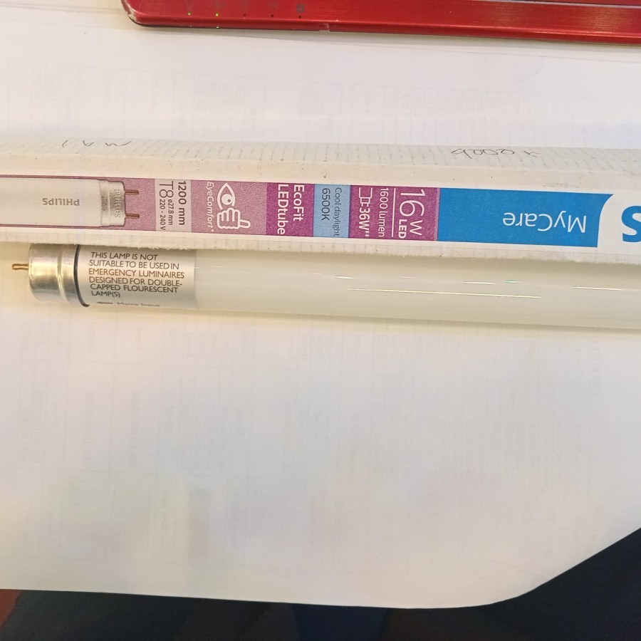 หลอดไฟ LED Neon TL T8 Ecofit 16W 16watt 120cm Philips | Shopee Thailand