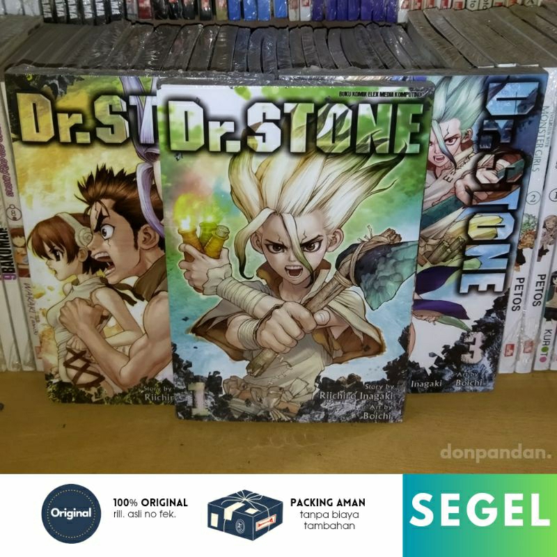 การ์ตูน Dr Stone - 1 2 3 | ริชิโร อินากากิ | เอเลกซ์ มีเดีย | มังงะ โอริ Gramedia | Shopee Thailand