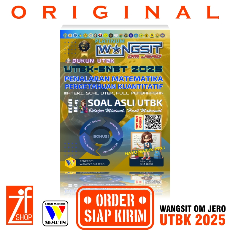 Wangsit Book 2025/WANGSIT Book OM JERO UTBK SNBT คณิตศาสตร์และความรู้ ...