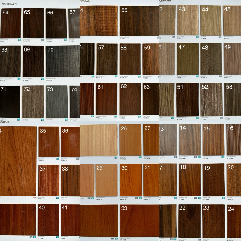 Kayu วัสดุภายในตัวอย่างและตัวอย่าง HPL TACO MEDIUM DARK WOOD DARK WOOD ...