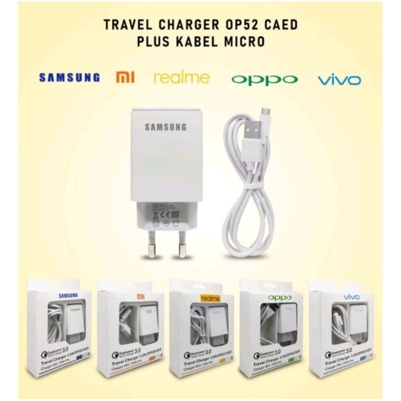 เครื่องชาร์จสําหรับเดินทาง OP52 2A XIAOMI REDMI สายไมโคร USB / Type-C ...