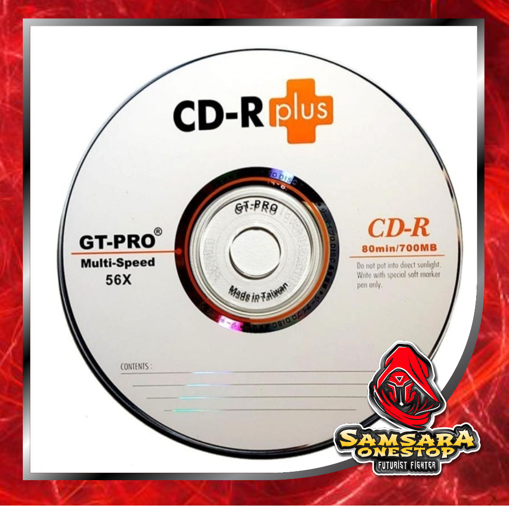 ซีดีเปล่า / แผ่นเปล่า GT-Pro CD-R Plus 56x | Shopee Thailand