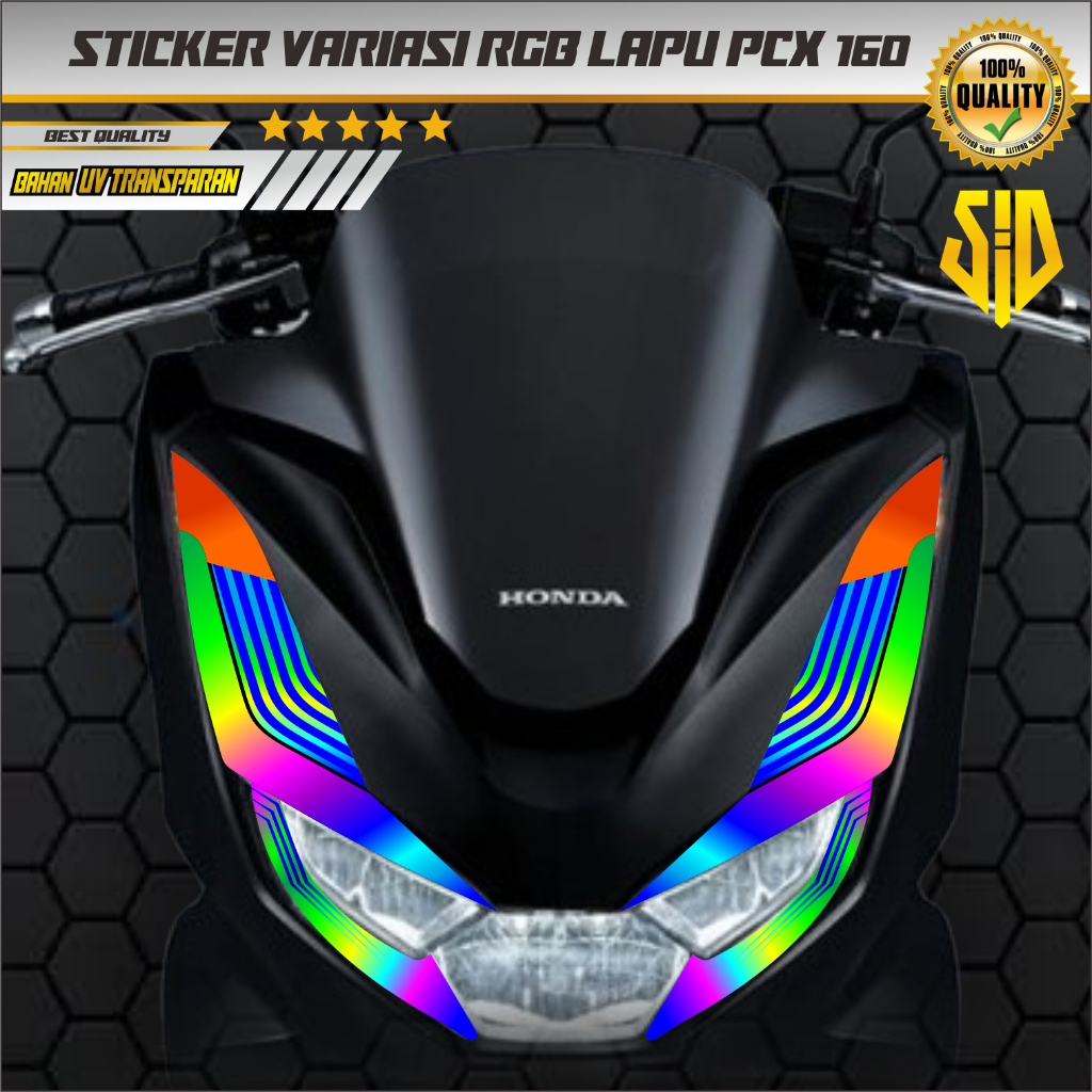 Pcx 160 LIGHT STICKER RAINBOW COLOR / PCX LIGHT STICKER สี RGB / PCX ...