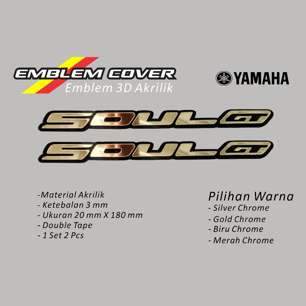 Mio soul gt อะคริลิค 3d สัญลักษณ์สติกเกอร์คู่นูนวัสดุอะคริลิค yamaha ...